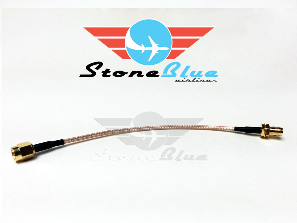 8" SMA Male to SMA Female Extension Cable (1pc) – Stone Blue Hobbies